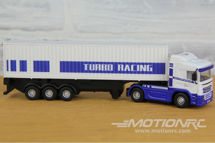 Turbo Racing White 1/76 Scale Semi Truck with Trailer - RTR [TBRC50W ...