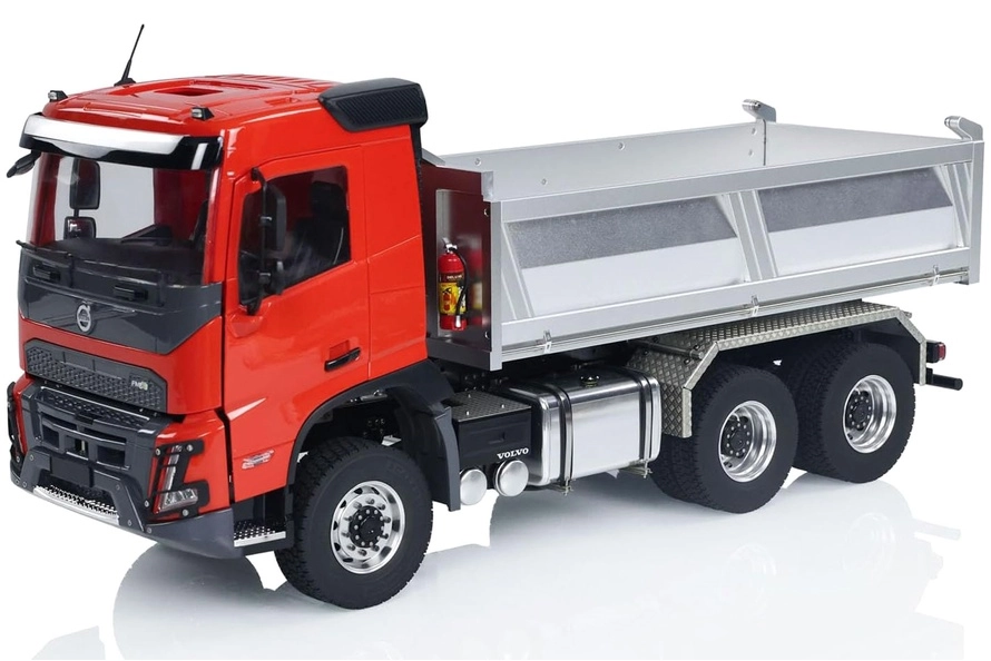 Double Eagle Volvo FMX 1/14 Scale Red Metal Hydraulic 6x6 Dump Truck ...